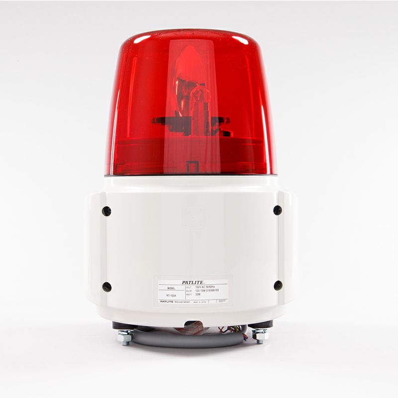 RT-100A：(AC100V)回転灯一体型電子音報知器 | PATLITE SHOP